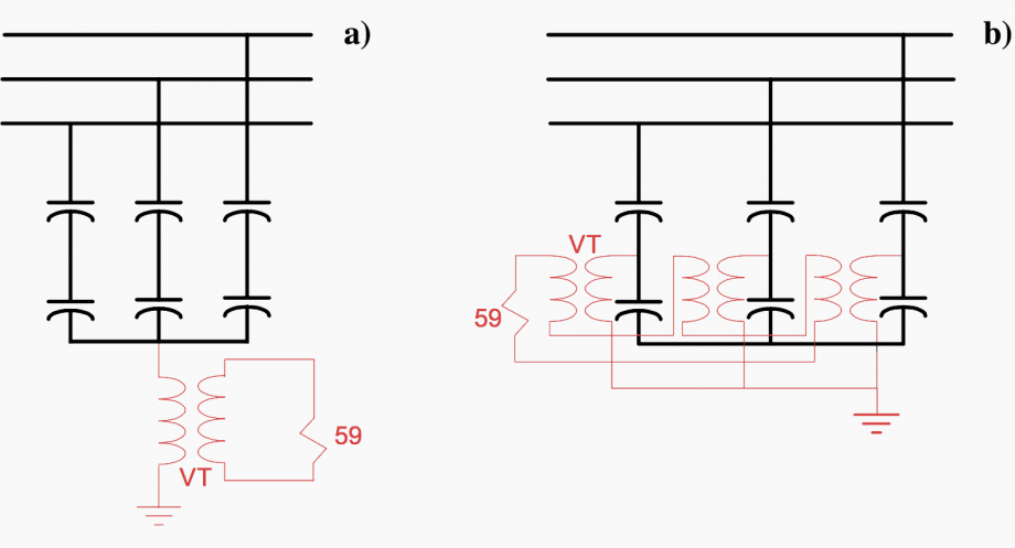 Unbalance protection of grounded and ungrounded wye shunt capacitor banks